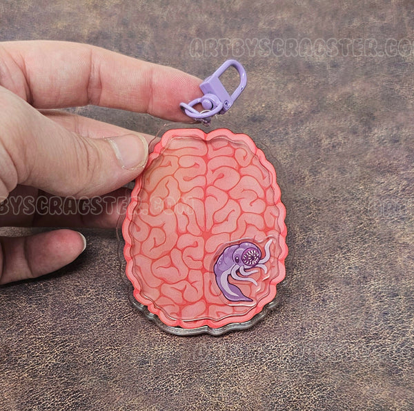 Illithid Mind Flayer Tadpole Brain 3" Acrylic Shaker Keychain – Club ...